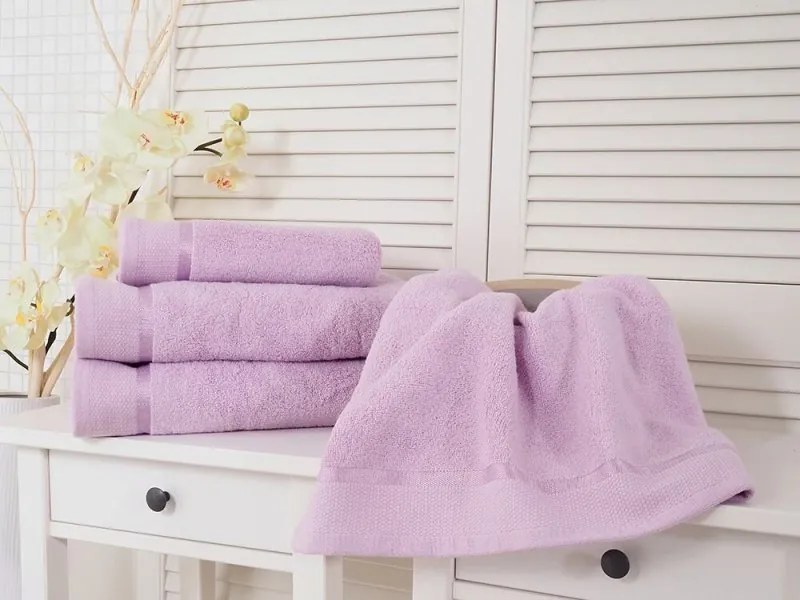 Jerry Fabrics Bavlněný froté ručník fialová 50x100 Fluffy (500g/m2)