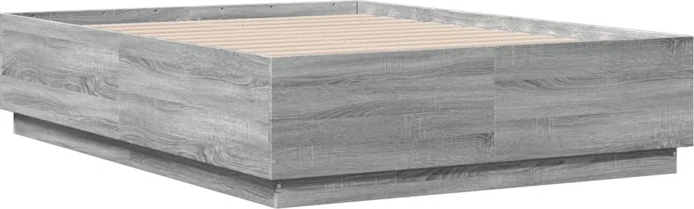 Rám postele šedý sonoma 120 x 190 cm kompozitní dřevo 3209749