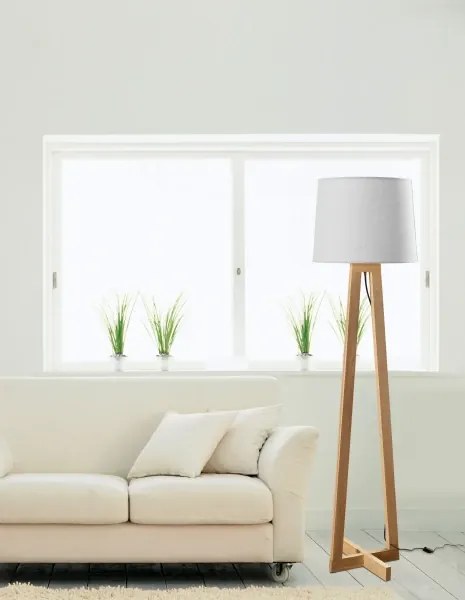 Dřevěná stojací lampa Alma 31