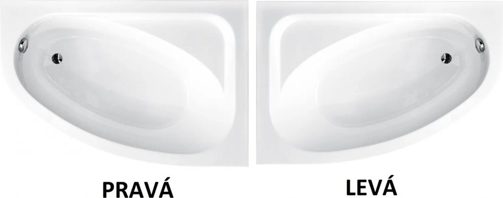 Besco CORNEA 150 cm VANCOR150L vana bez nožiček levá Koupelny Bernold