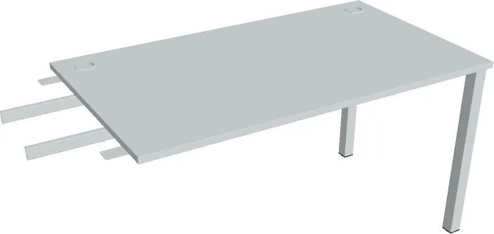Hobis Kancelářský stůl řetězící do úhlu Hobis US 1400 RU, deskaakát, bílá RAL 9016