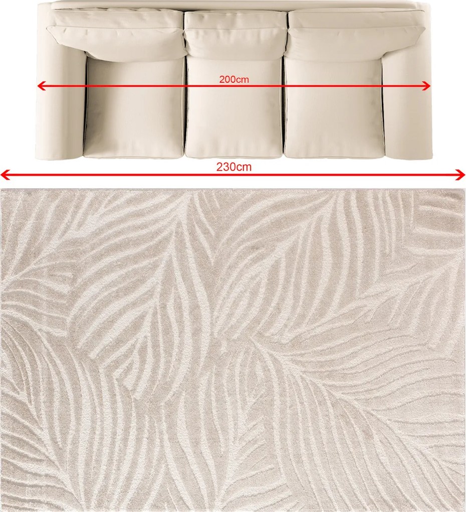 Koberec Velora beige 160x230 cm