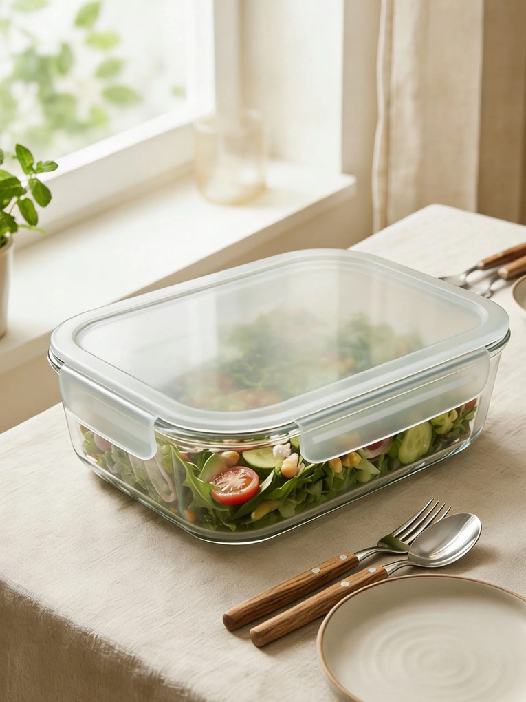 Sinsay - Transparentní lunch box s víkem - clear