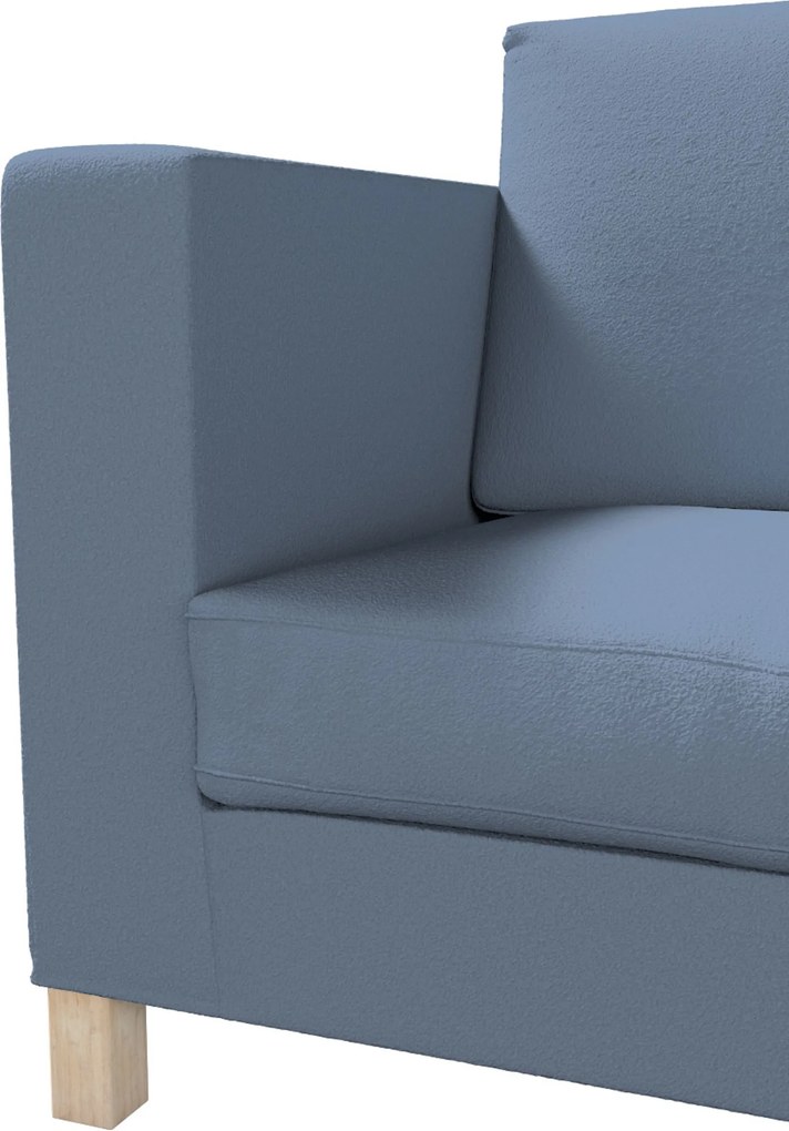 Potah na pohovku IKEA  Karlanda 3-místná nerozkládací, krátký barva modrá látka pletený vzor