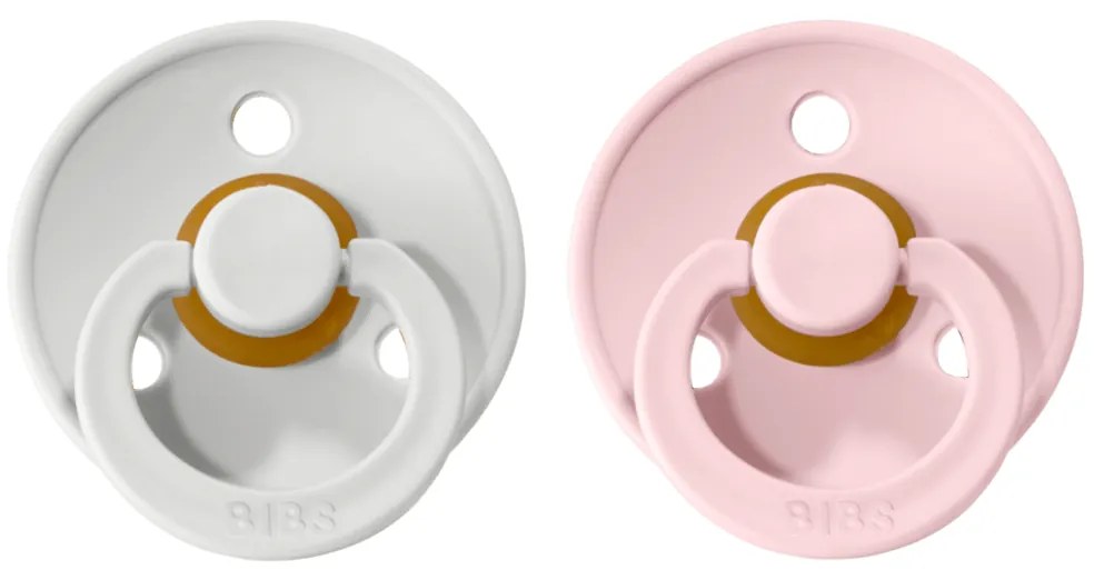 Bibs Dudlíky kaučuk 2 ks 0-6 měsíců Colour White/Mint