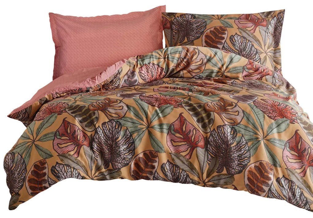 SATÉNOVÉ POVLEČENÍ LUXURY PREMIUM GRETA 200X220 CM, 2KS 70X80 CM LISTY