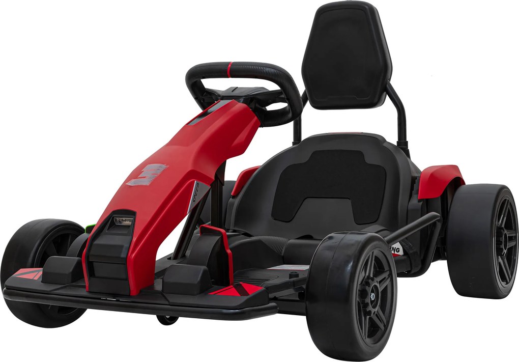 Ramiz Dětská motokára na baterie Fast 3 Drift červená + funkce driftu + motory 2x150W + LED rádio + pásy