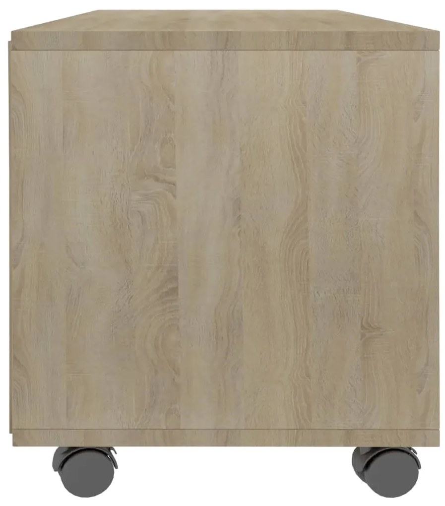 TV stolek Twinin s kolečky - dub sonoma | 90x35x35 cm