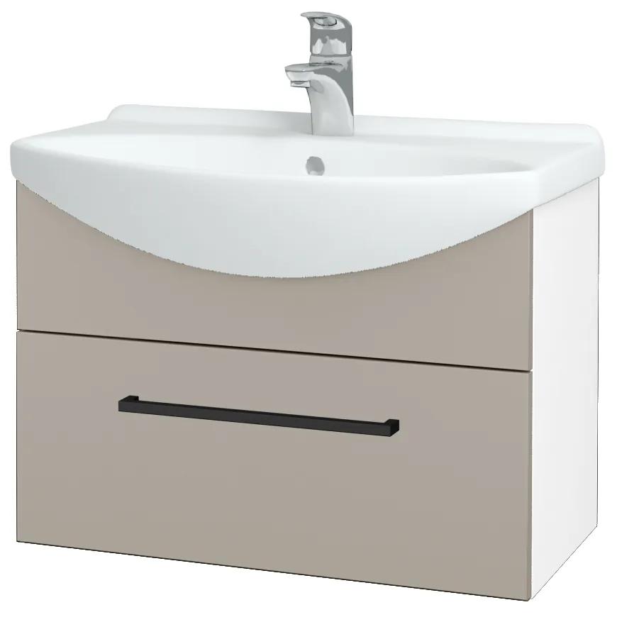 Dřevojas Koupelnová skříň TAKE IT SZZ 65 Varianta: N01 Bílá lesk / Úchytka T04 / D05 Oregon