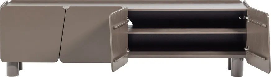 Hnědý TV stolek z borovicového dřeva 200x58x45 cm Root – WOOOD