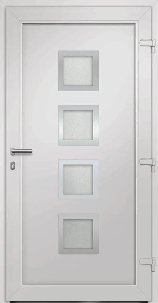 vidaXL Vchodové dveře bílé 108 x 208 cm [279198] Barva: bílá zvenku / bílá uvnitř
