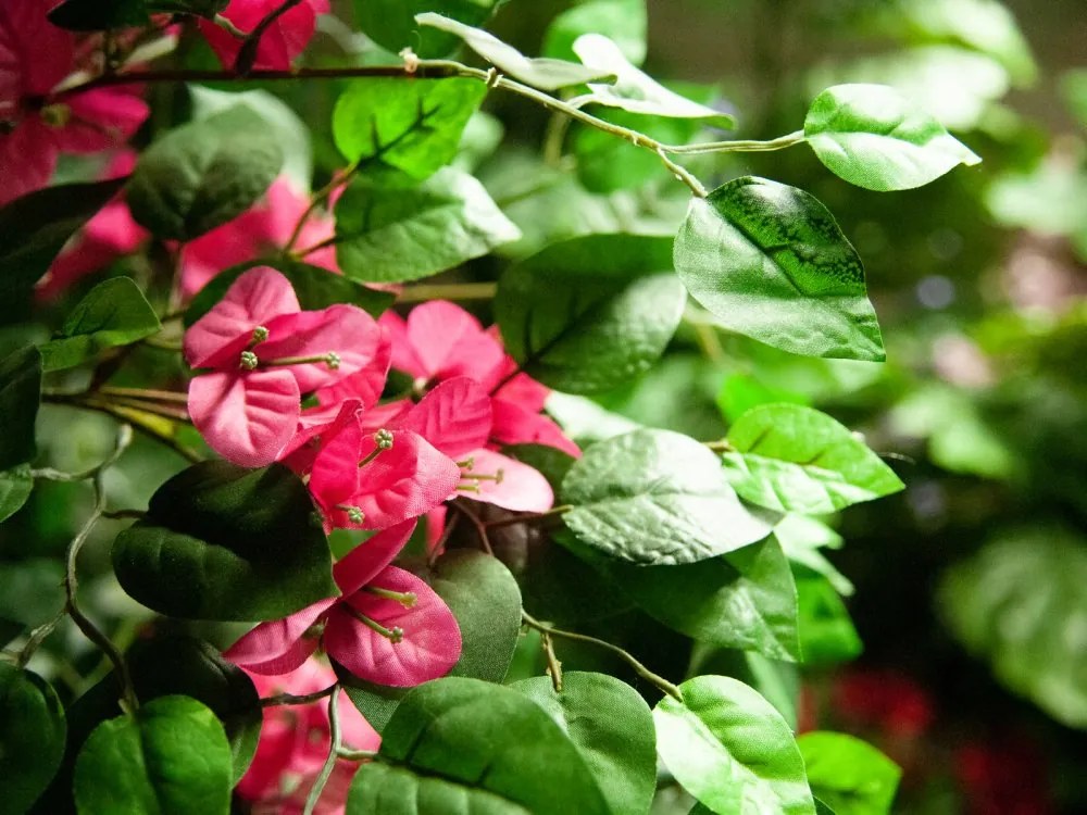 Umělá květina - Bougainvillea červená, 150 cm