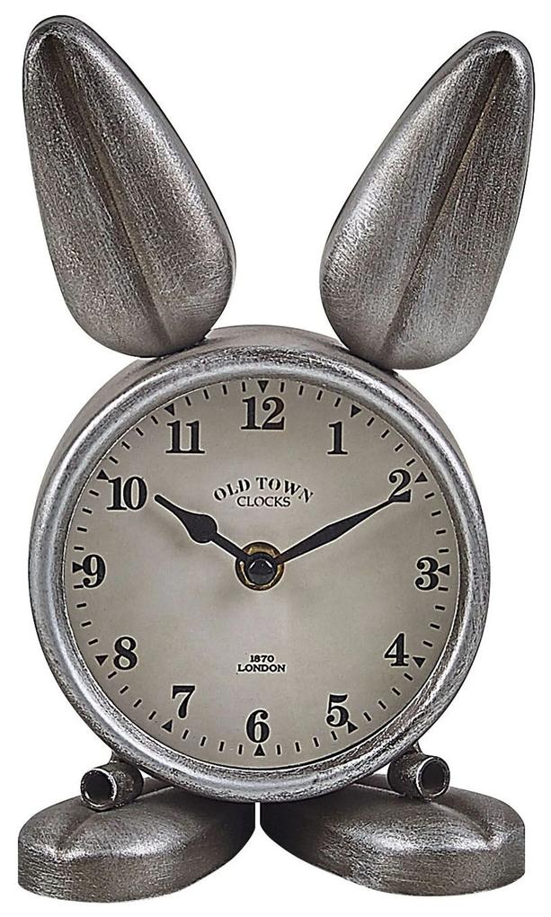 Stříbrné stojící hodiny THUSIS Beliani
