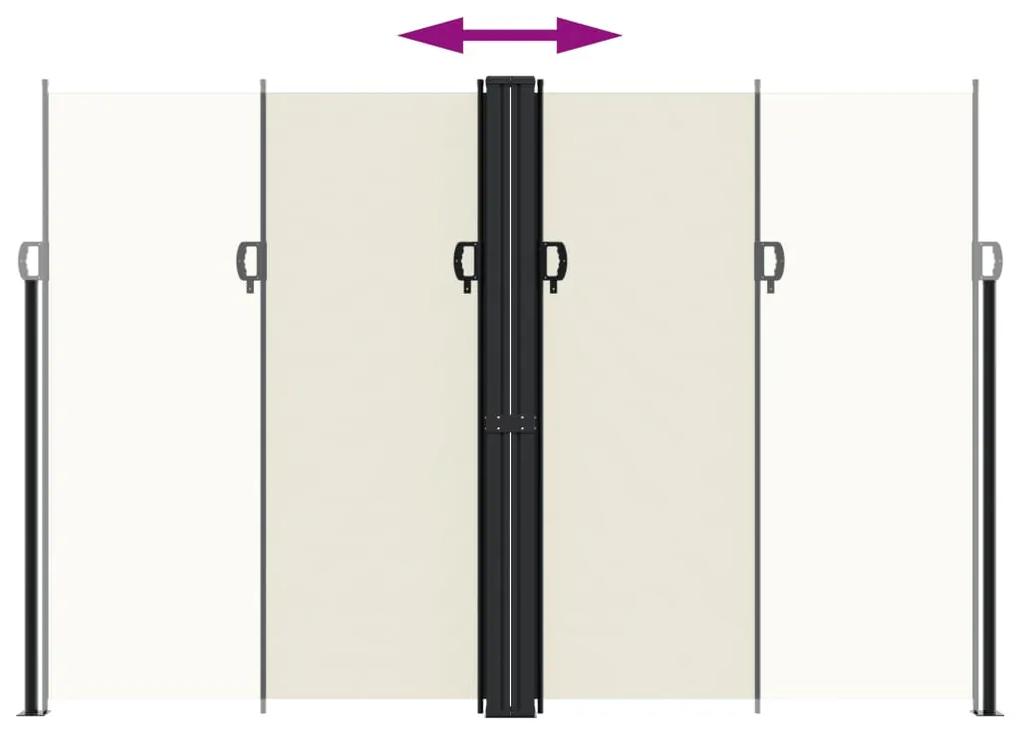 Zatahovací boční markýza krémová 220 x 600 cm,  4004865