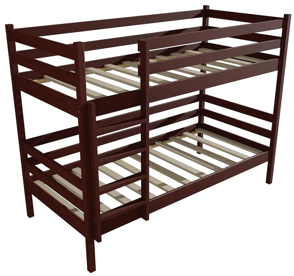 Vomaks Patrová postel PP 008 Rozměr: 80 x 180 cm, Barva: bezbarvý lak, Prostor mezi lůžky: 80 cm