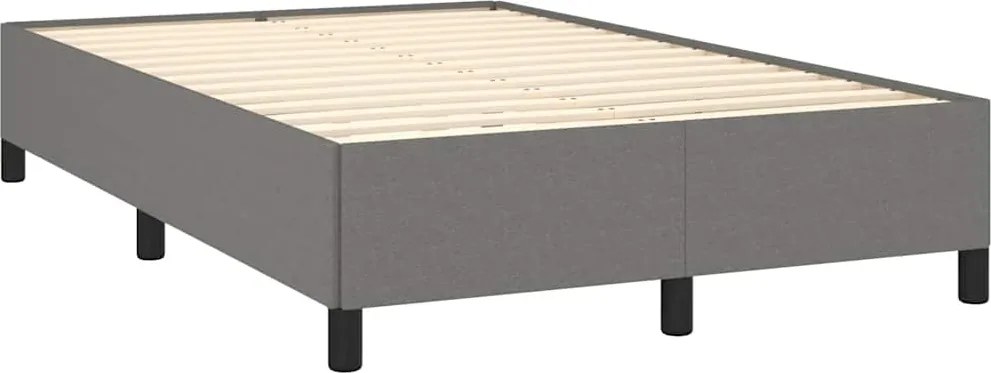Box spring postel s matrací tmavě šedá 120x190 cm textil 3270384