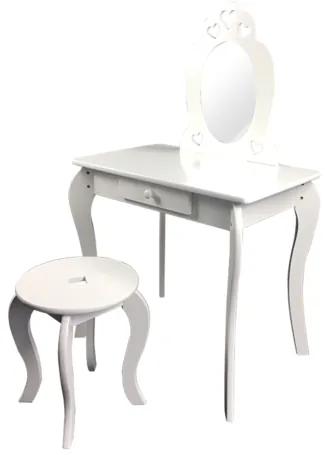 Dětský kosmetický stolek se zrcadlem Elza, 68 x 40 x 106,5 cm