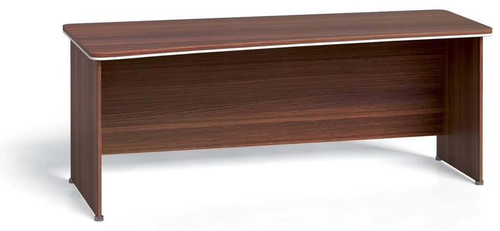 Rohový kancelářský psací stůl ARRISTO LUX, 200x90 cm, levý, ořech