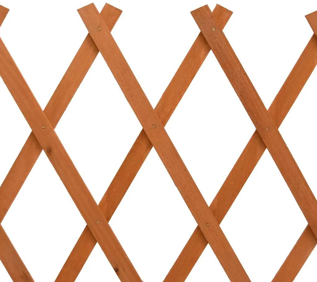 Zahradní trelážový plot oranžový 120 x 60 cm masivní jedle 314822