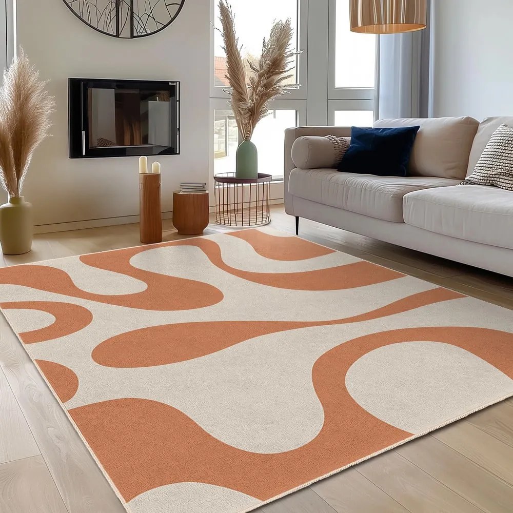 Oranžový pratelný koberec 60x100 cm Caramel Latte – Mila Home
