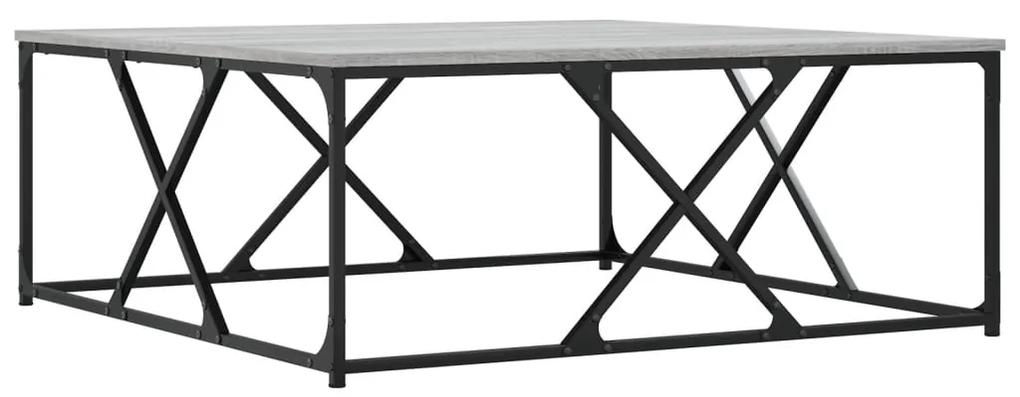 Konferenční stolek šedý sonoma 100x100x40 cm kompozitní dřevo - Default Title