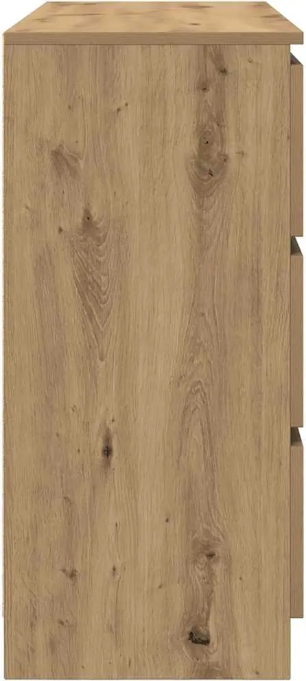 Příborník dub artisan 100x35x76 cm kompozitní dřevo 3328506