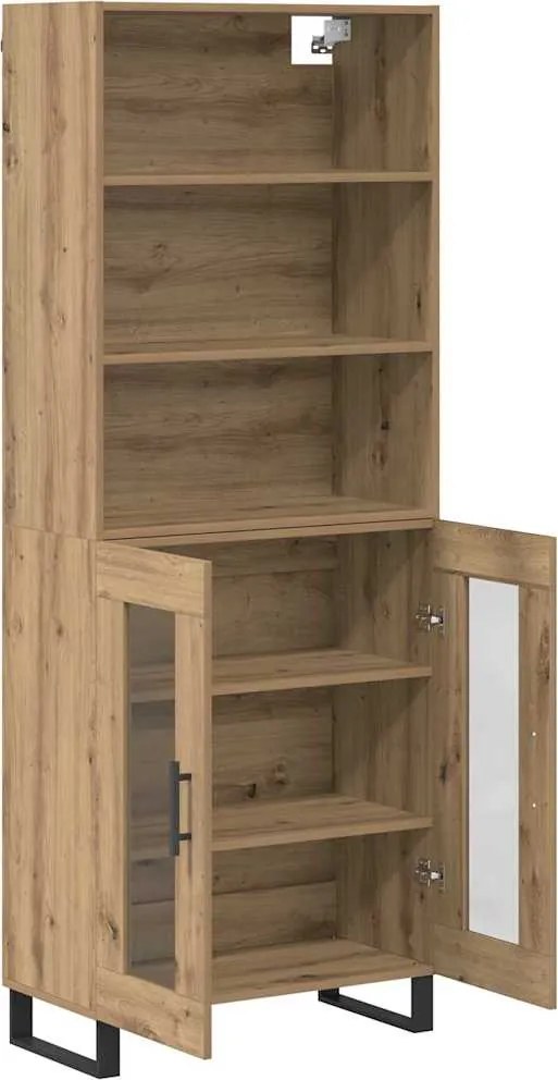 Vysoký bufet 2 ks Artisanový dub 69,5 x 34 x 180 cm 3403190