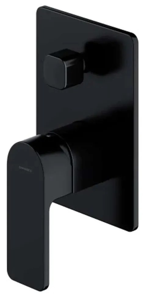 OMNIRES Baretti - Baterie pod omítku, pro 2 spotřebiče, s tělesem, matná černá BA7835BL
