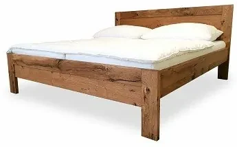 Postel Postelia ONTARIO Dub 140x200 - Dřevěná postel z masivu, dubové ...