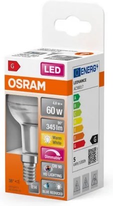 LED žárovka E27 OSRAM R50 4,8W (60W) teplá bílá (2700K) stmívatelná, reflektor 36°