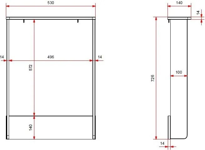 Bílý přebalovací pult Eva – Vipack