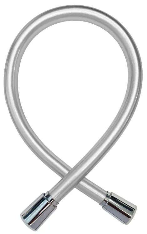 Mereo Mereo, Sprchová hadice dvouzámková 55 cm, propojovací, šedostříbrná, CB111KS