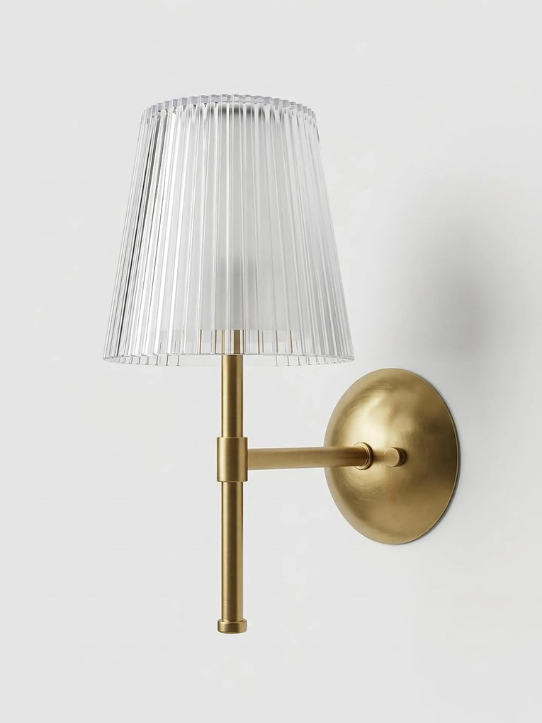Sinsay - Elegantní LED nástěnné svítidlo s žebrovaným stínidlem - zlatá