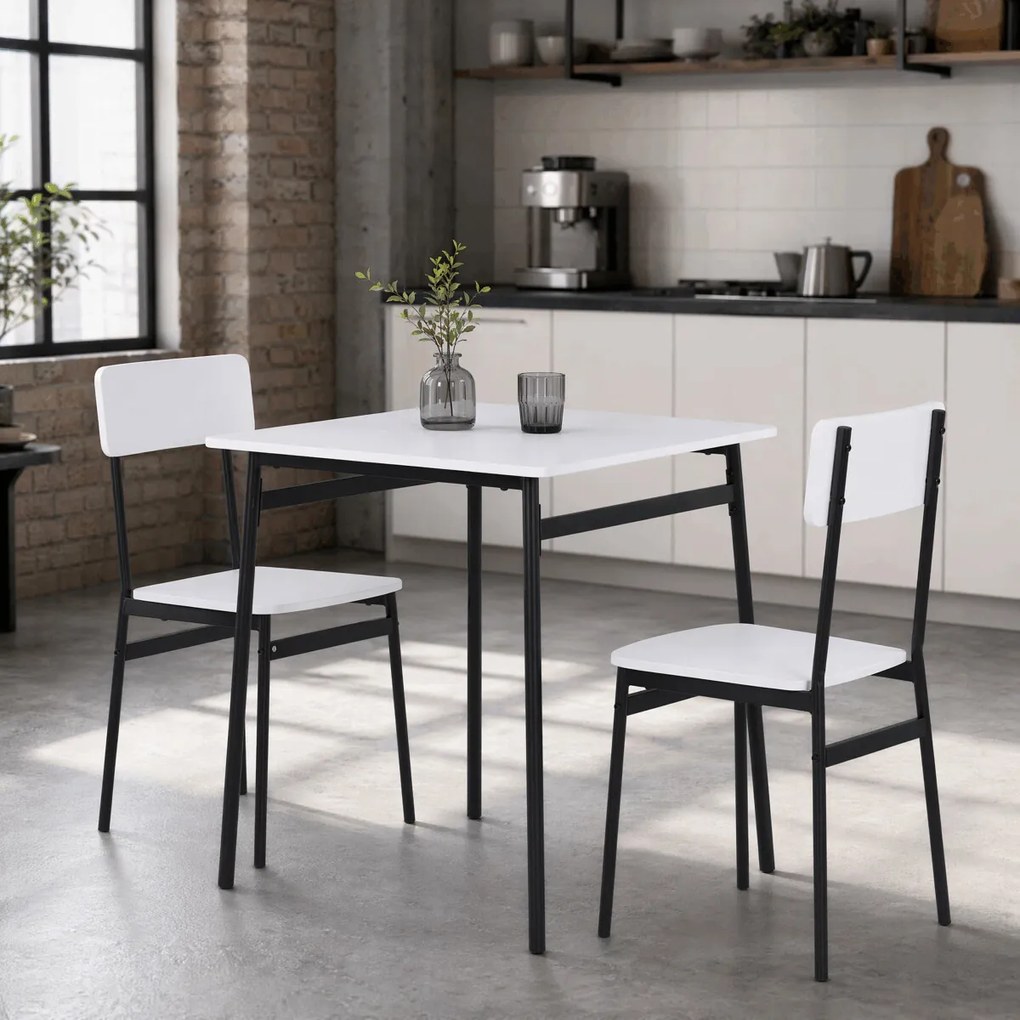 Autronic Jídelní set s 2 židlemi AUT-O2121 Odstín: Staré dřevo