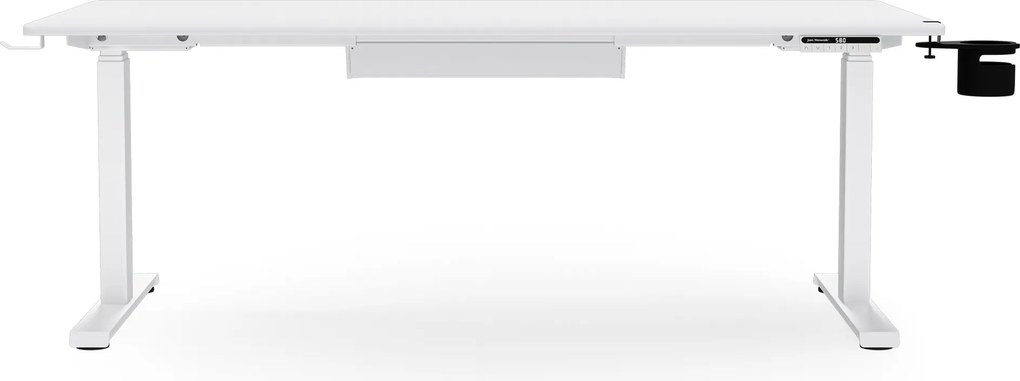 Elektrický stůl s nastavitelnou výškou ergonomický bílý,1600x800 mm: ARIA