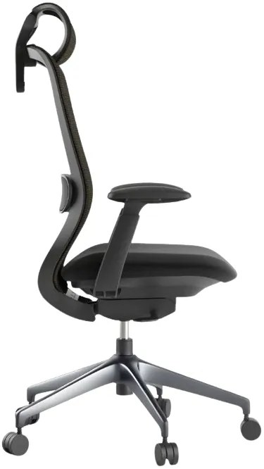MERCURY Ergonomická kancelářská židle UNO - černá síťovina