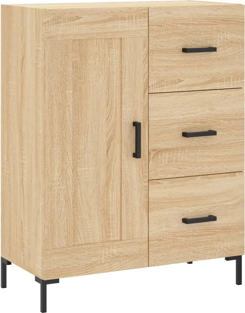 Skříň highboard dub sonoma 69,5 x 34 x 180 cm kompozitní dřevo 3200004