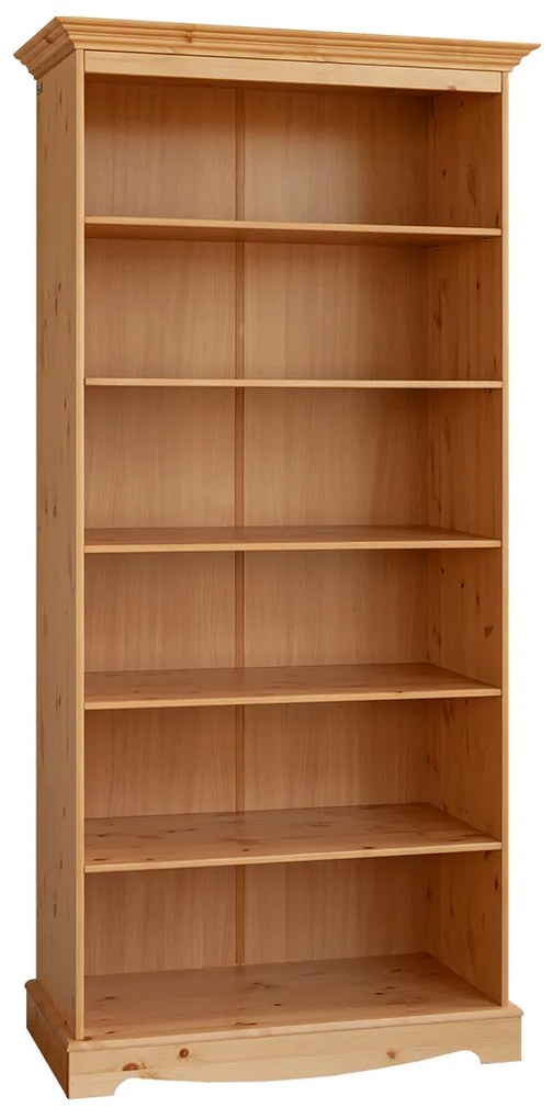 KATMANDU Dřevěná knihovna Belluno Elegante, pouštní písek,masiv, 190x90x45 cm