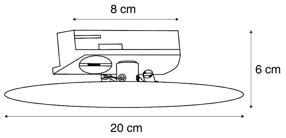 Moderní bronzové stropní svítidlo pro 1fázový kolejnicový systém 2-světla - Iconic Pulley