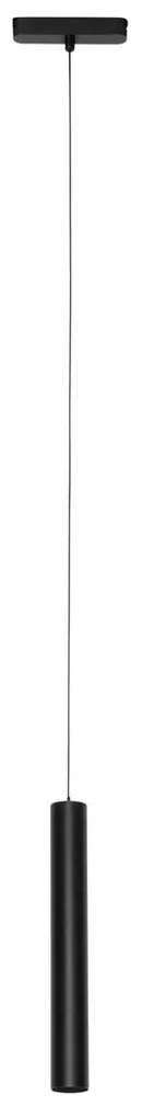 Moderní černé závěsné svítidlo pro 1-fázový kolejnicový systém 4,5W 3000K - Magnetic Cassie