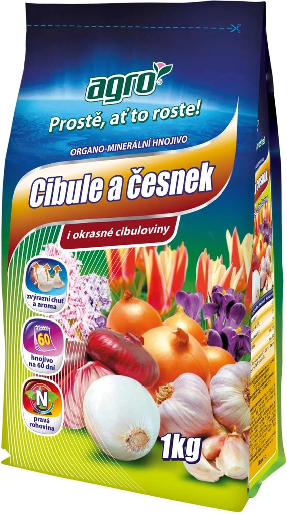 Agro Organominerální hnojivo cibule a česnek 1 kg