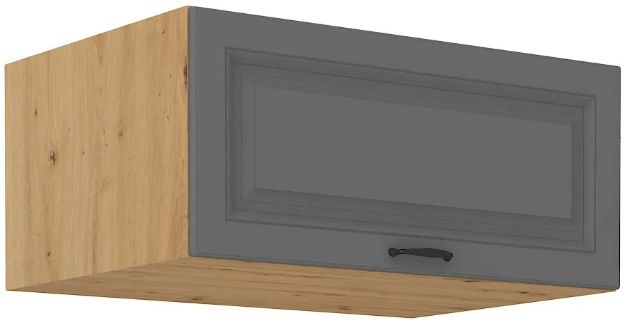 Kuchyňská skříňka Stilo 80 NAGU-36 1F korpus dub artisan, dvířka šedá DUST