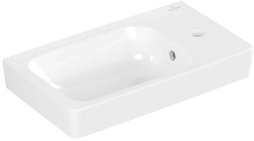 Villeroy & Boch Architectura - Umývátko 48x28 cm, s přepadem, otvor pro baterii vpravo, alpská bílá 43864801