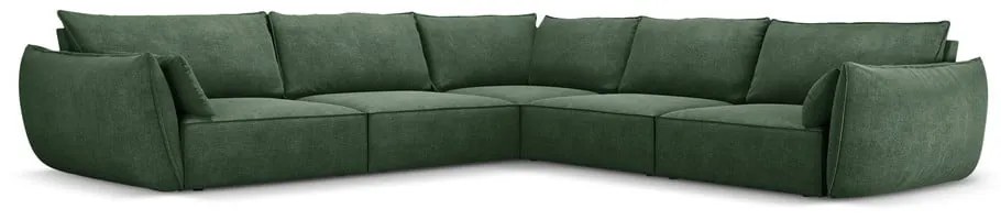 Tmavě zelená rohová pohovka (variabilní) Vanda – Mazzini Sofas