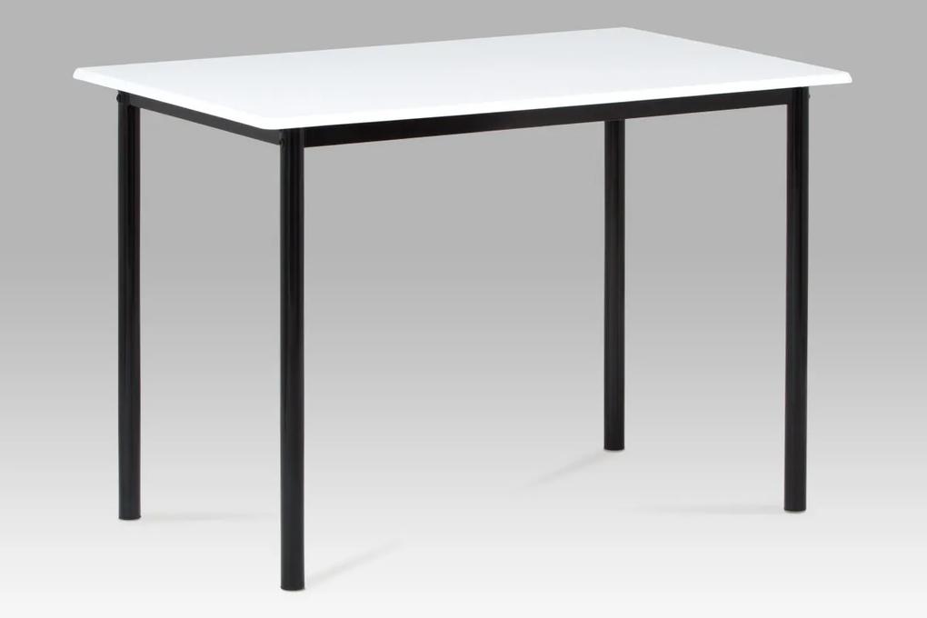 Jídelní stůl, vysoký lesk bílý GDT-222 WT