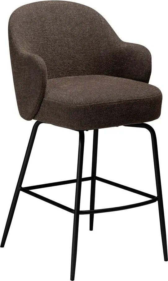 Hnědá otočná barová židle (výška sedáku 70 cm) Bae – DAN-FORM Denmark