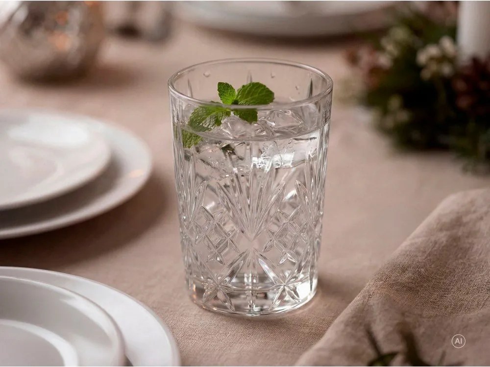 Křišťálové sklenice v sadě 6 ks 250 ml Melodia – Lyngby Glas