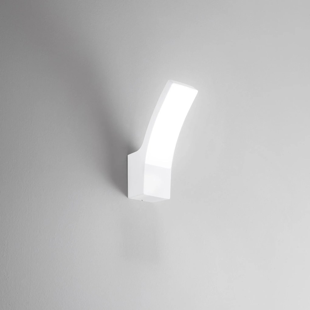 FAN LED-SAIL-AP-BCO Nástěnné svítidlo LED SAIL hliník difuzor bílá IP65 CCT 3000-4000 K 80x160x245 mm - FANEUROPE