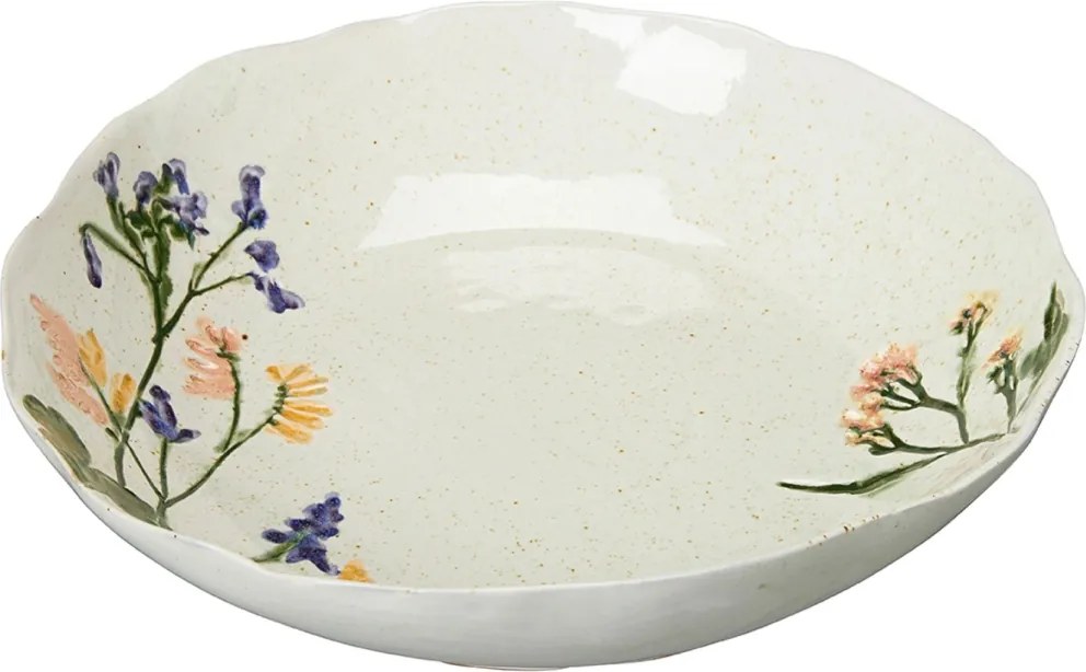 Porcelánová mísa Malva Flowers Off White 30 cm Wikholm Form