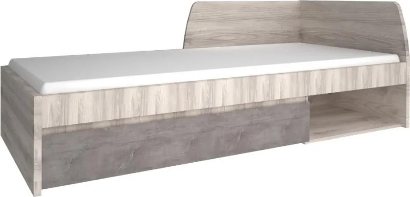 Postel JESI NEW, 90x200, kaštan nairobi/onyx Kondela 0000408053